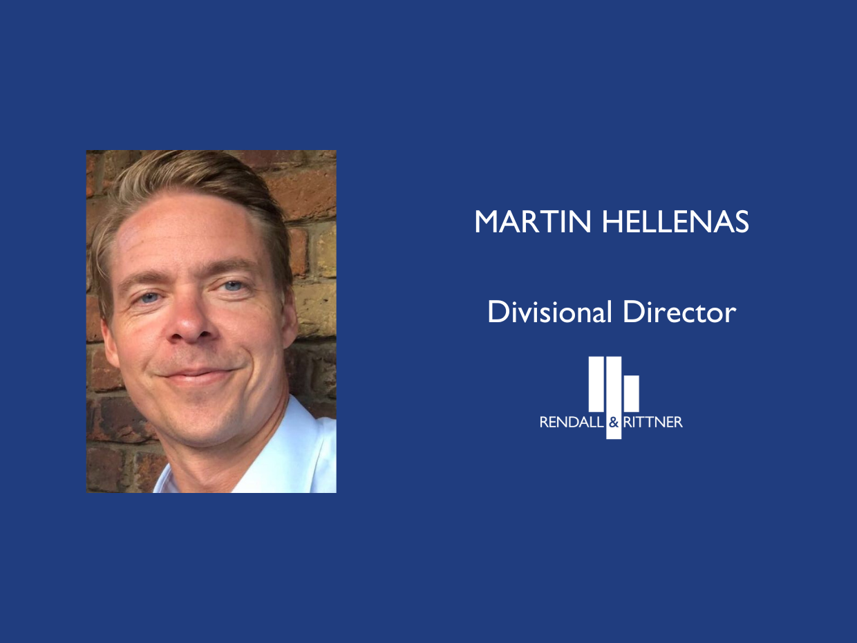 Rendall & Rittner Promotes New Divisional Director, Martin Hellenas